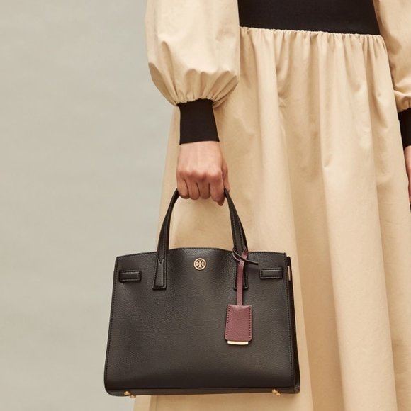 Tory Burch | Bags | Nwt Tory Burch Walker Small Satchel 2way Black ...